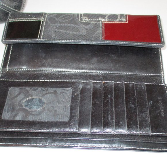 bebe | Bags | Bebe Patchwork Hobo And Matching Wallet | Poshmark